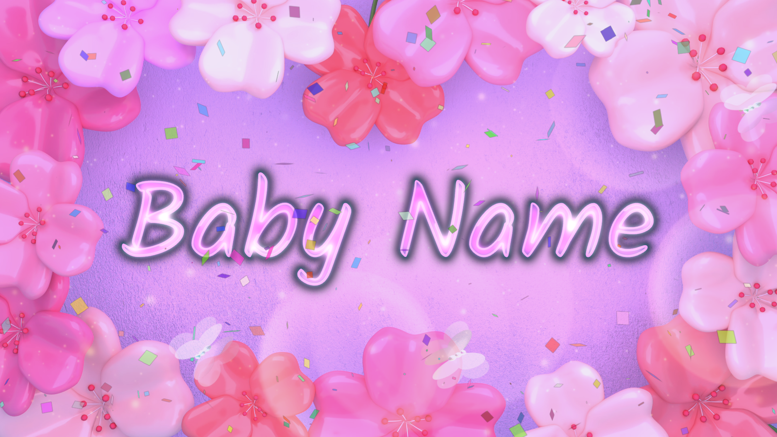 Baby Name Reveal Video [Done for You] - WOWSUPER.NET ~ Video Creator